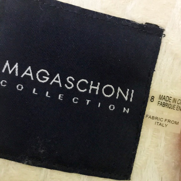 Magaschoni | Jackets & Coats | Magaschoni Collection Creme Flaired ...